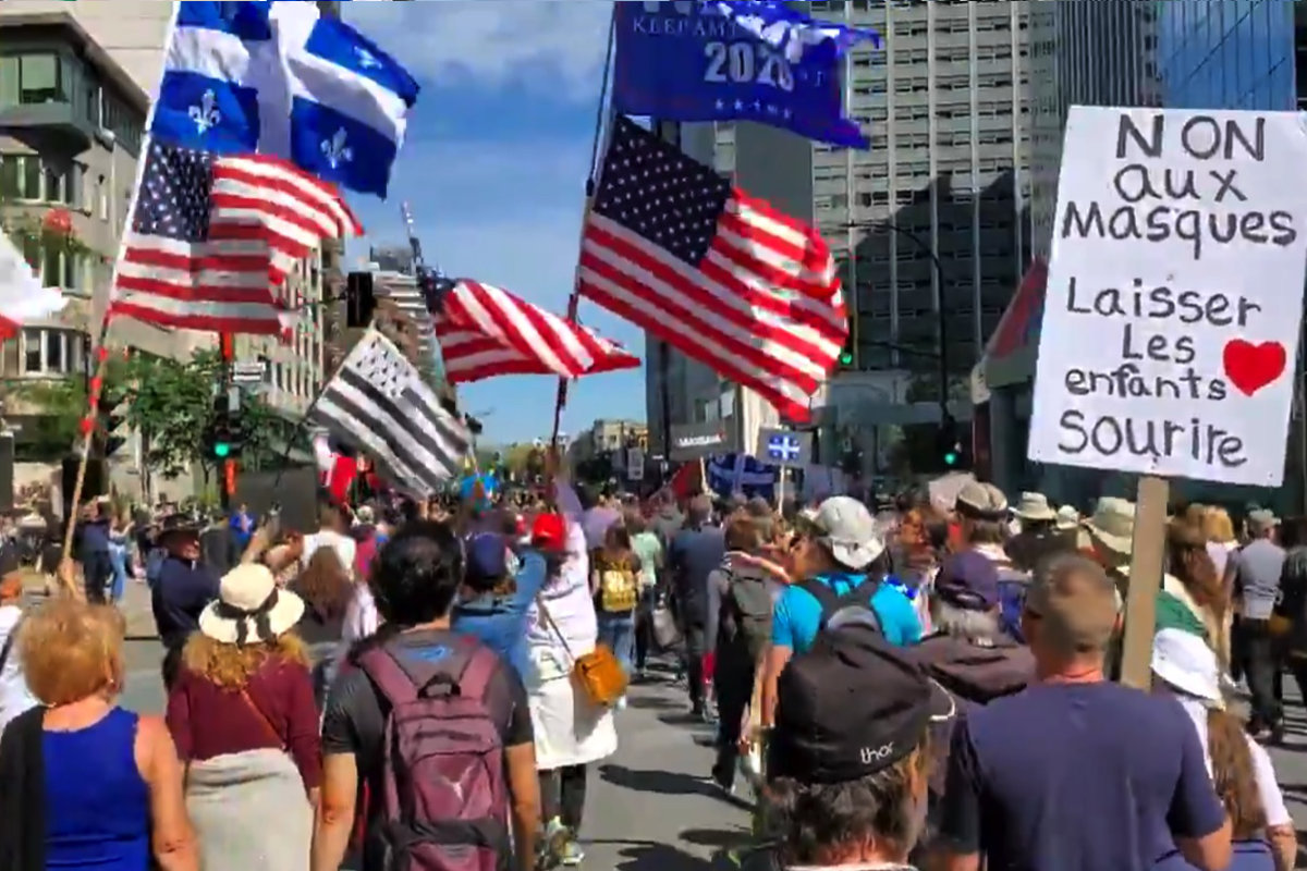 100k attend anti-mask, pro-Trump rally in Montreal? – OpentheWord.org