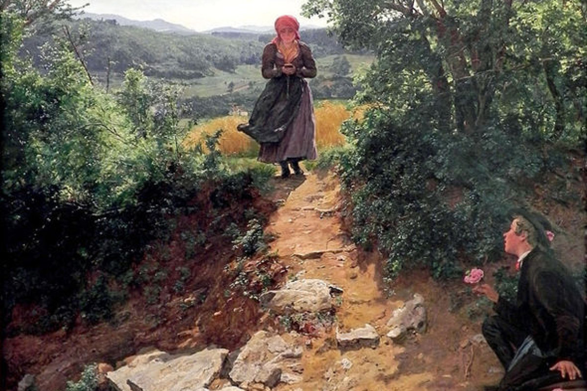 Woman holding an iPhone in 1860? – OpentheWord.org